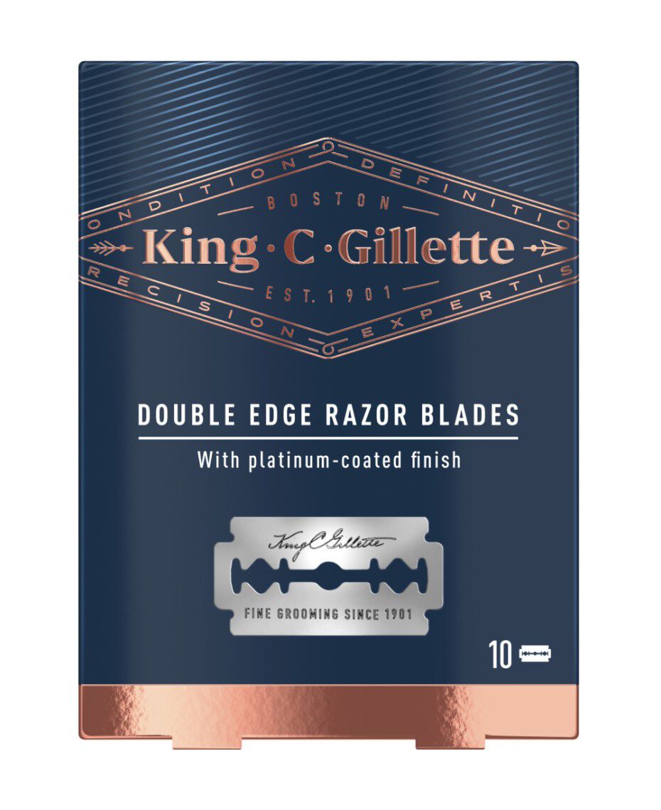 King C Gillette | Double Edge Safety Razor Blades 10 Pack | Shaver Shop