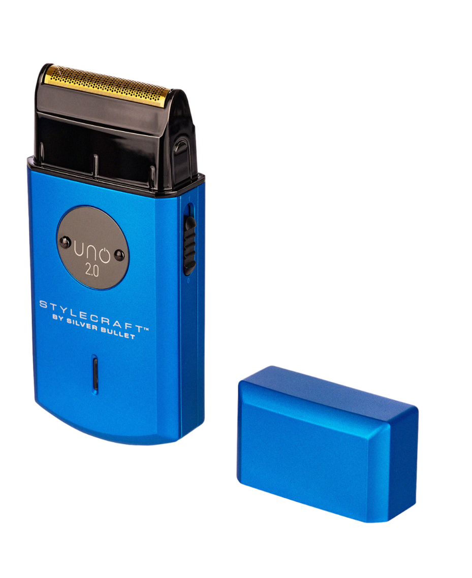 Silver Bullet | Uno Single Foil Shaver - Blue | Shaver Shop