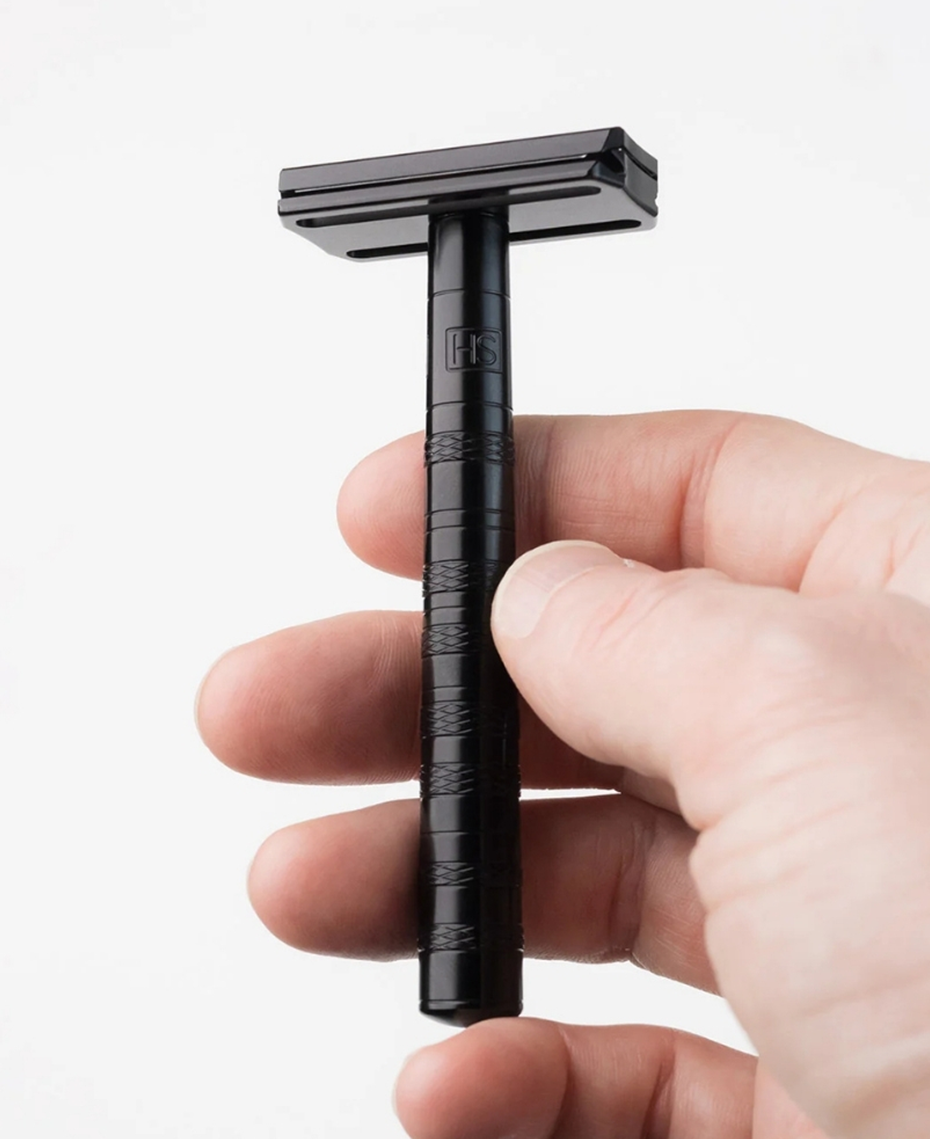 Henson Shaving | AL13 Closed Comb Safety Razor - Jet Black | Shaver Shop