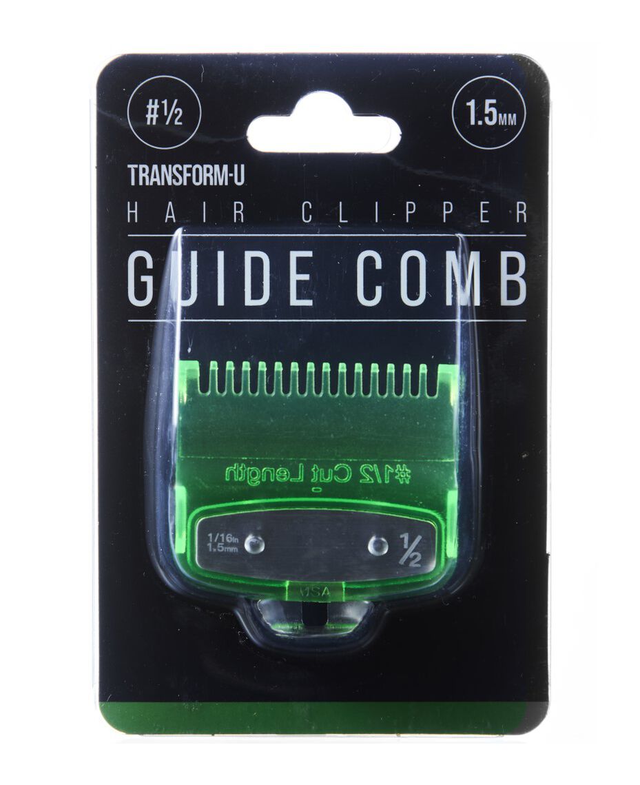TRANSFORM-U | Hair Clipper Guide Comb #0.5 - 1.5MM - Green | Shaver Shop