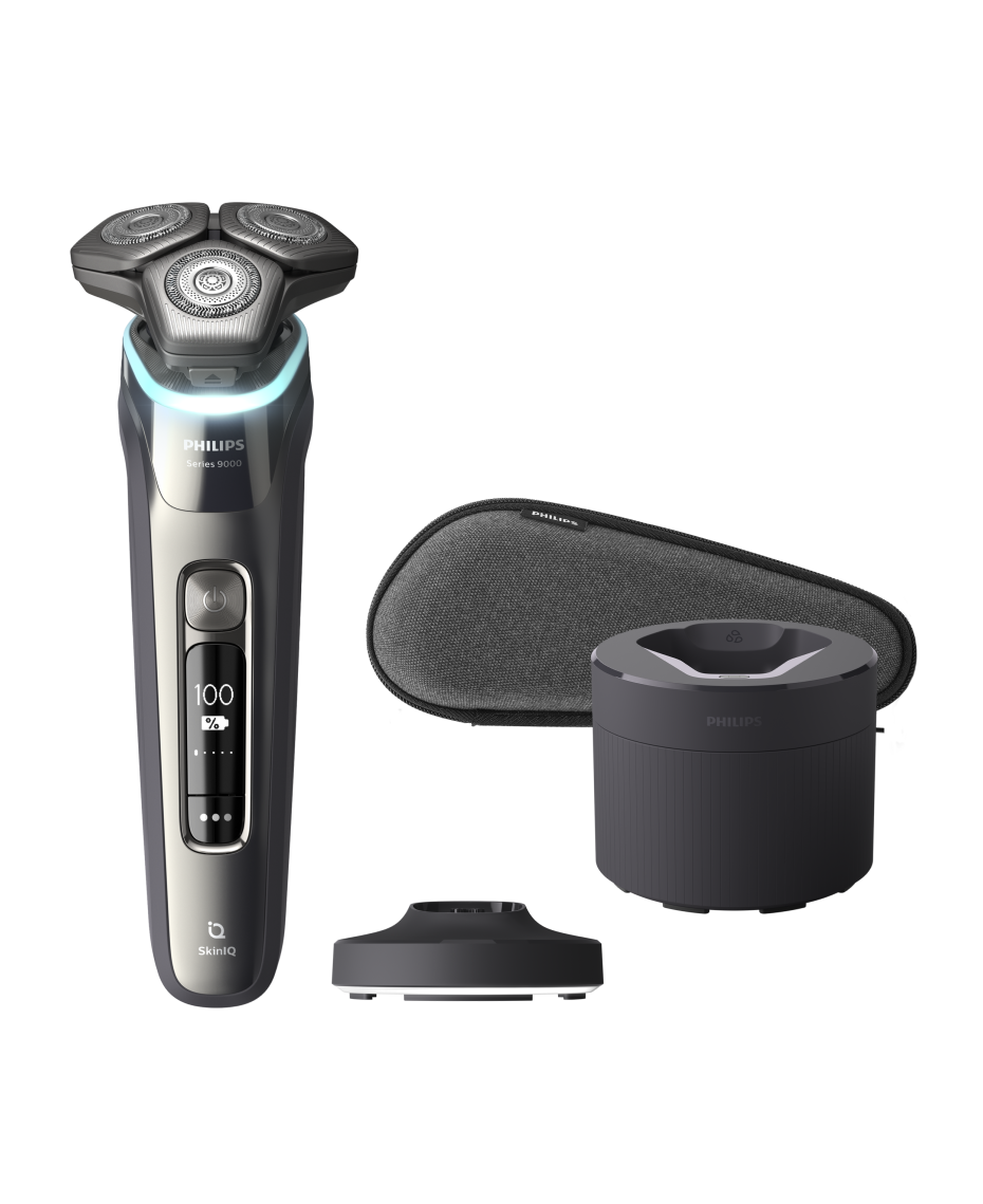 Philips | Series 9000 SkinIQ Electric Shaver with Charging Stand ...