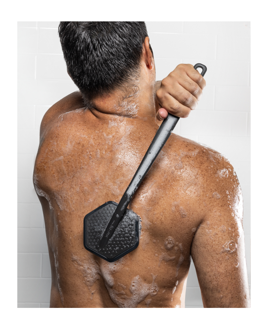 Tooletries | Back Scrubber & Hook Set - Charcoal | Shaver Shop