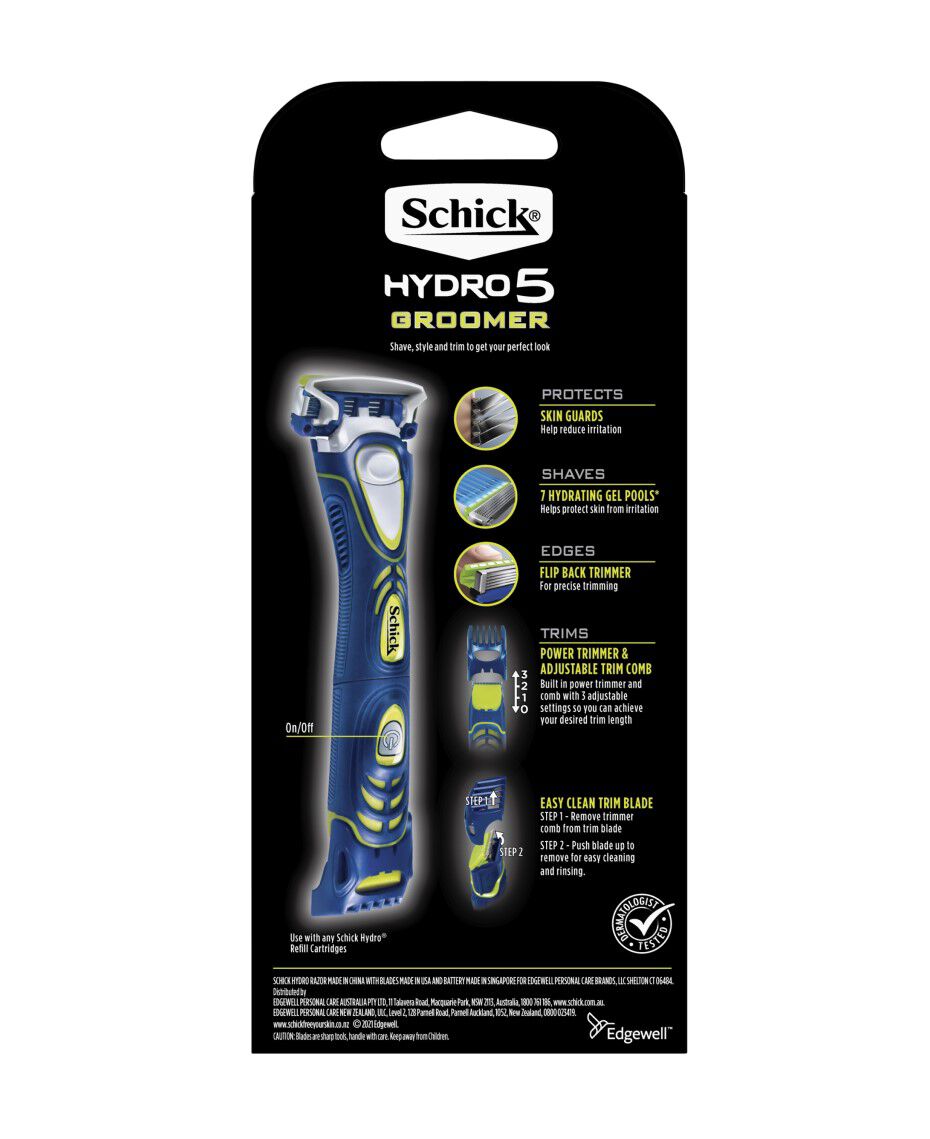 Schick | Hydro 5 Groomer with Blades Refill 5 Pack | Shaver Shop