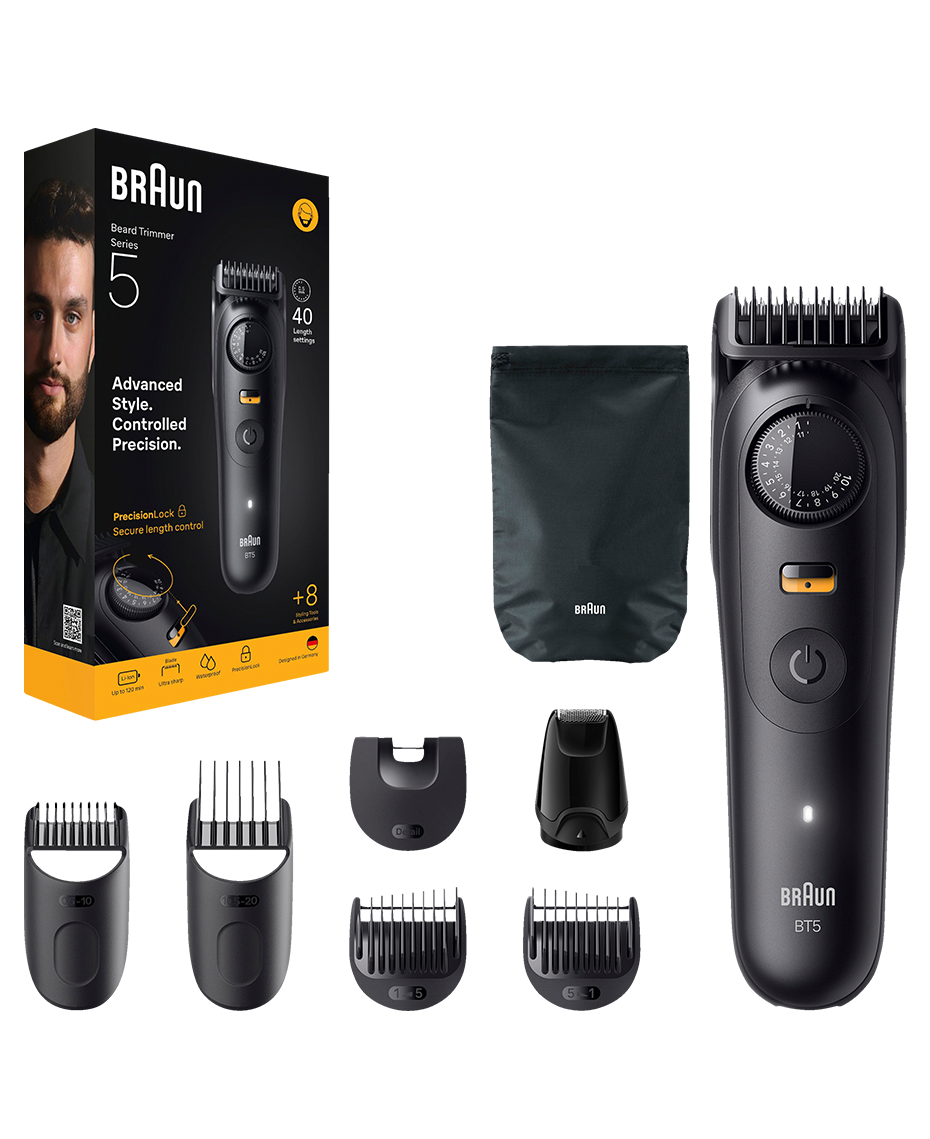 Braun | Series 5 Waterproof Beard Trimmer with 8 Styling Tools ...