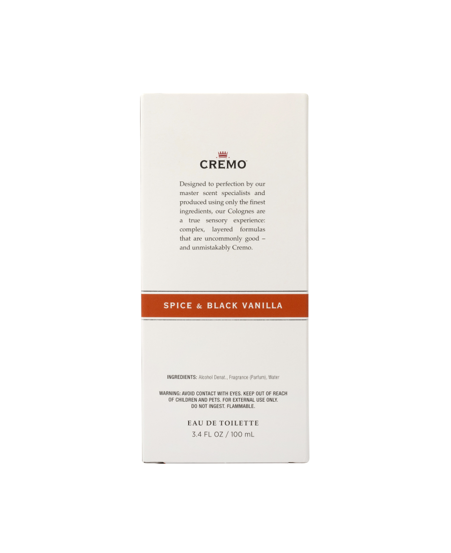 Cremo | Spice & Black Vanilla EDT - 100mL | Shaver Shop