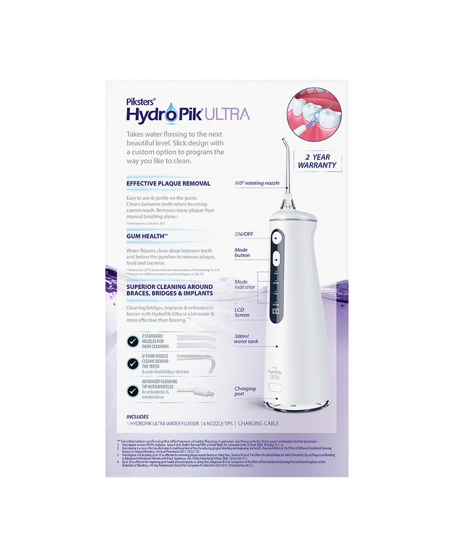 Piksters | HydroPik ULTRA Cordless Water Flosser | Shaver Shop