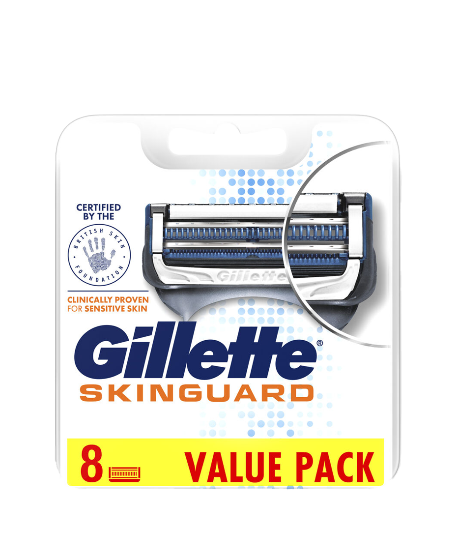 Gillette | Skinguard Razor Blades Refill 8 Pack | Shaver Shop