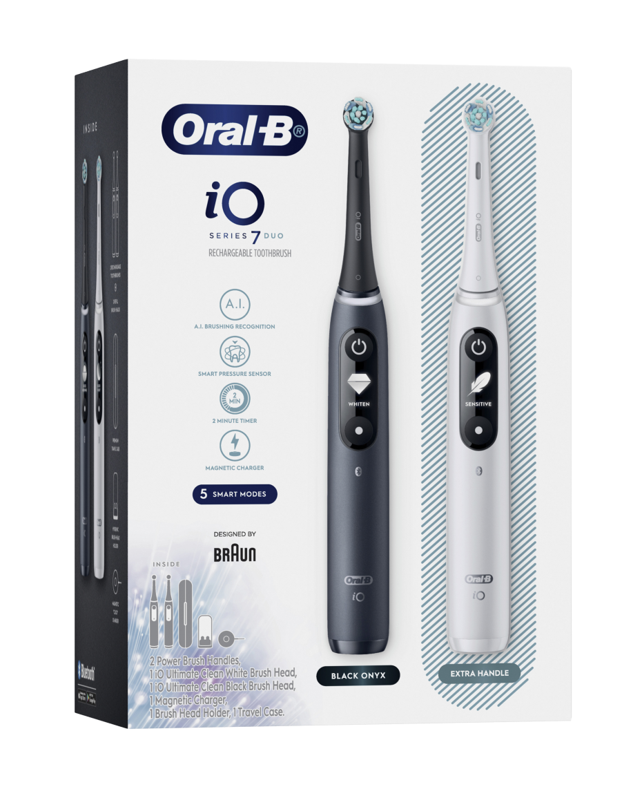 Oral-B | iO7 Series Dual Handle Electric Toothbrush Pack | Shaver Shop