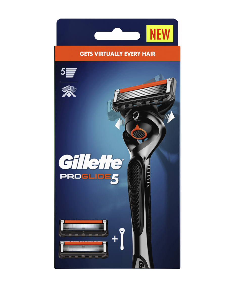 Gillette | Fusion ProGlide 5 Flexball Razor with Blades Refill 2 Pack ...