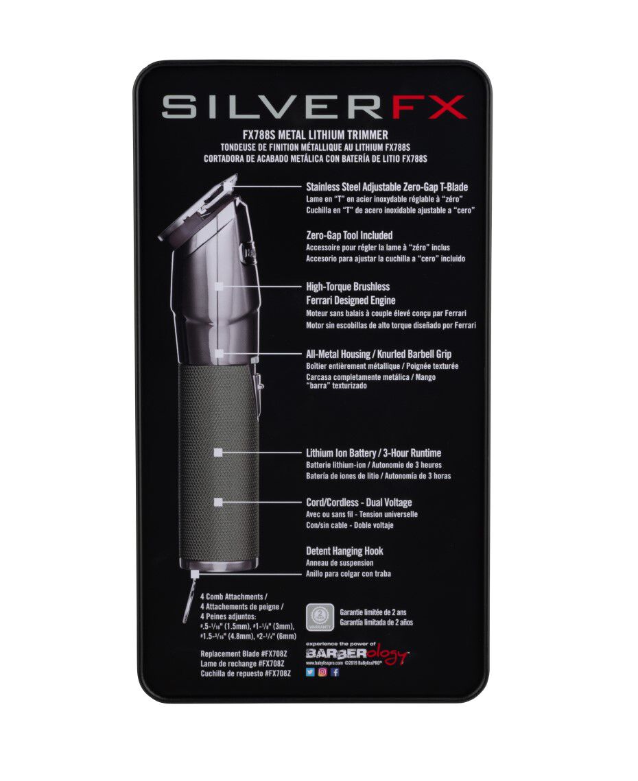 BaByliss Pro | FX Trimmer - Silver | Shaver Shop