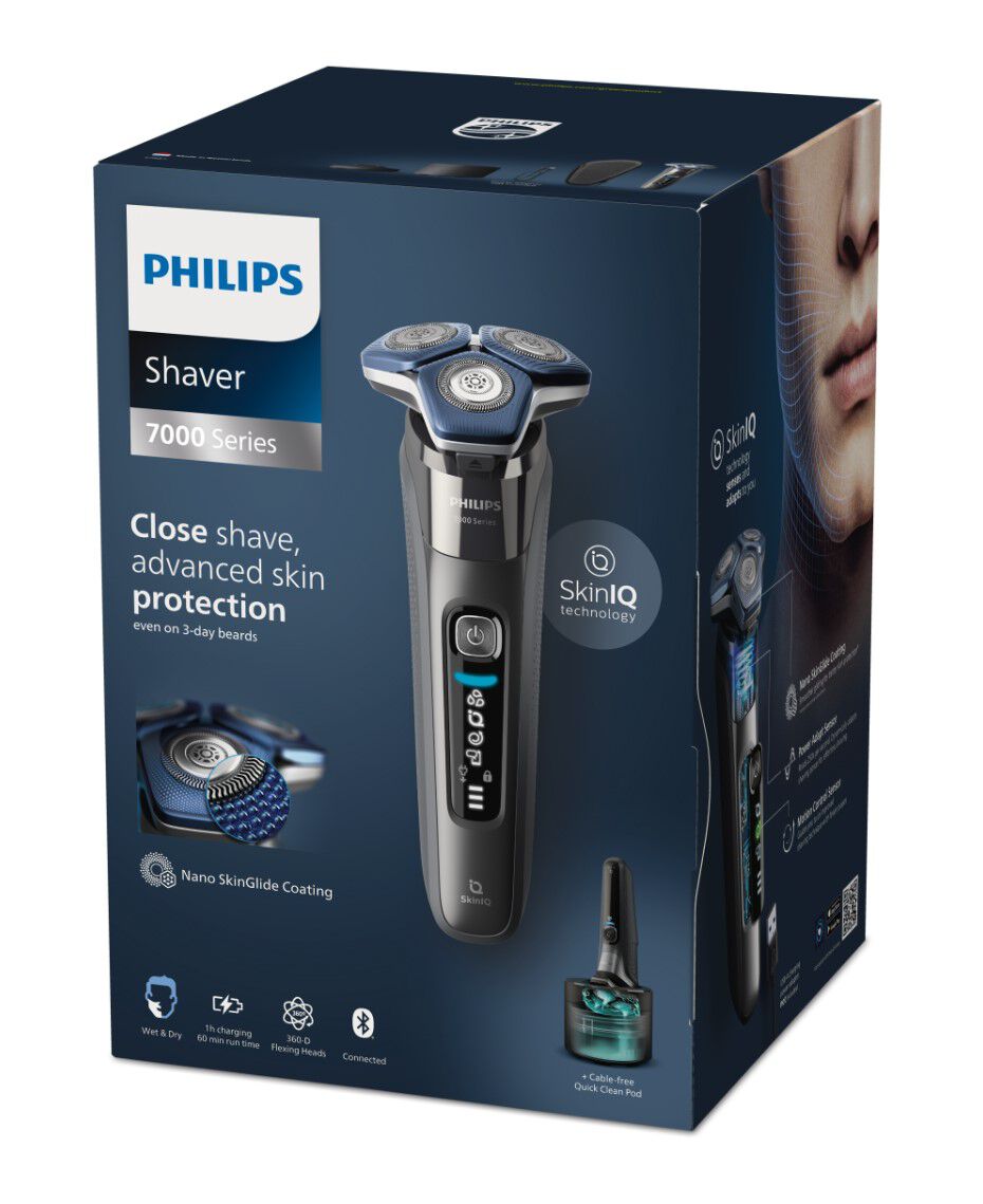 Philips | Series 7000 SkinIQ Electric Shaver with Quick Clean Pod ...