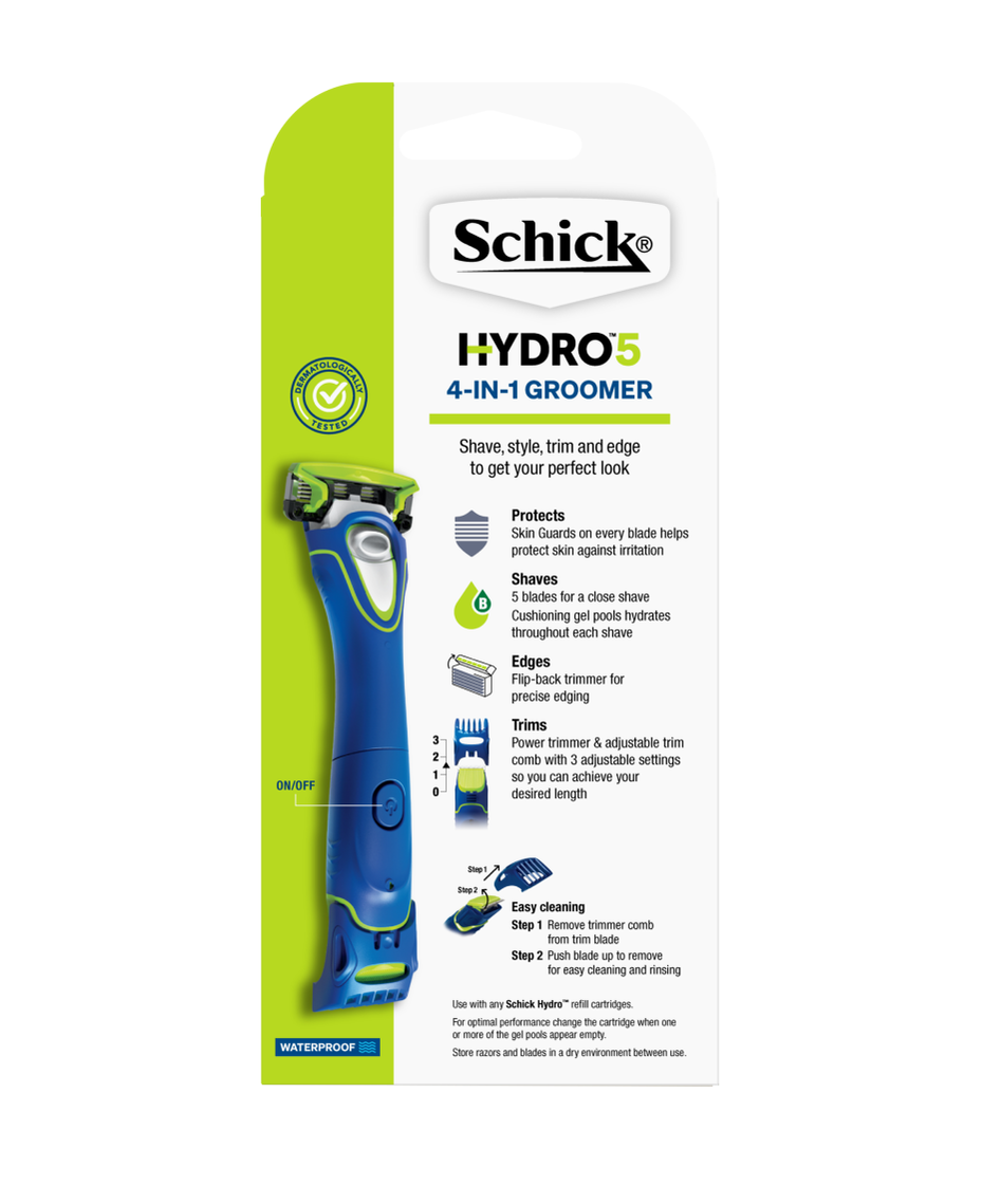 Schick | Hydro 5 Groomer with Blades Refill 5 Pack | Shaver Shop
