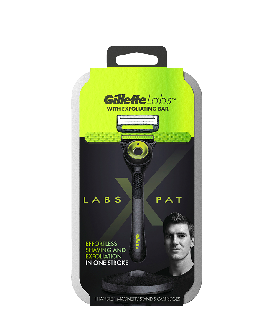 Gillette | GilletteLabs X Pat with Exfoliating Bar Razor with Blades ...