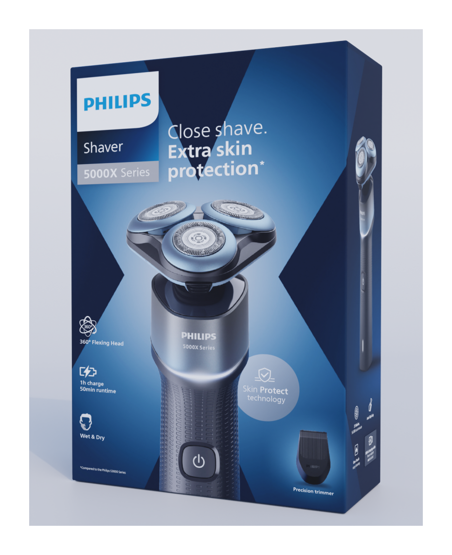 Philips | Series 5000X Wet & Dry Electric Shaver with Travel Case ...
