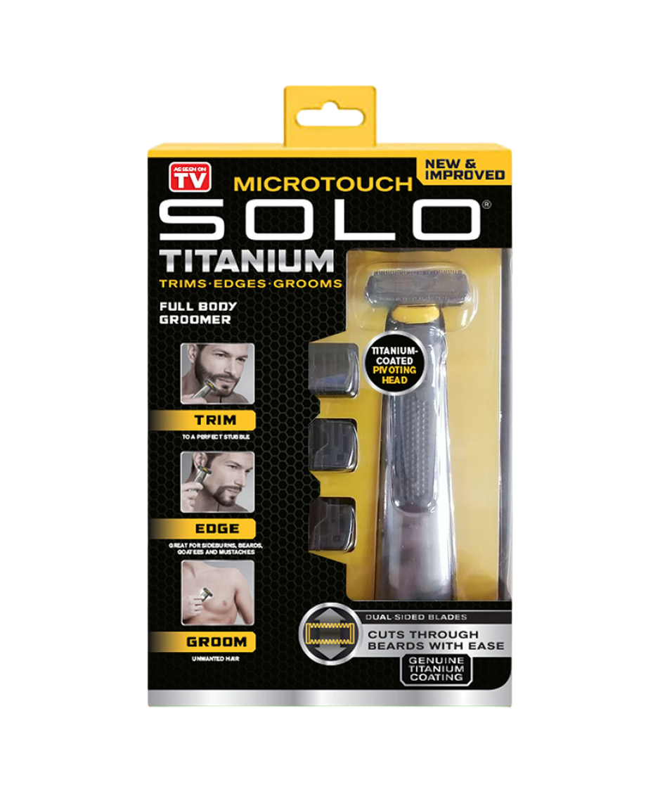 As Seen On TV | MicroTouch Solo Titanium Face & Body Trimmer | Shaver Shop