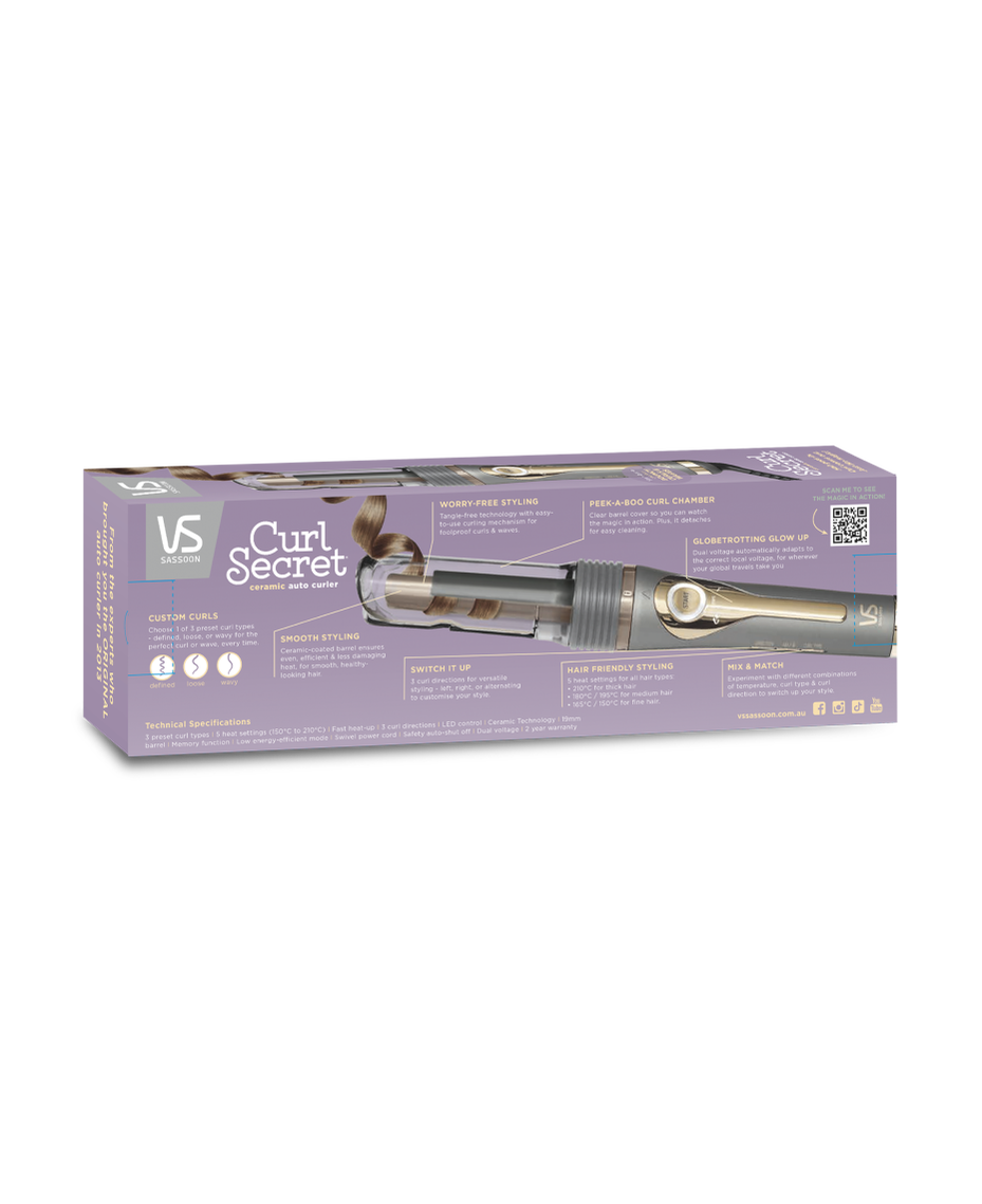 VS Sassoon | Curl Secret Ceramic Auto Hair Curler | Shaver Shop