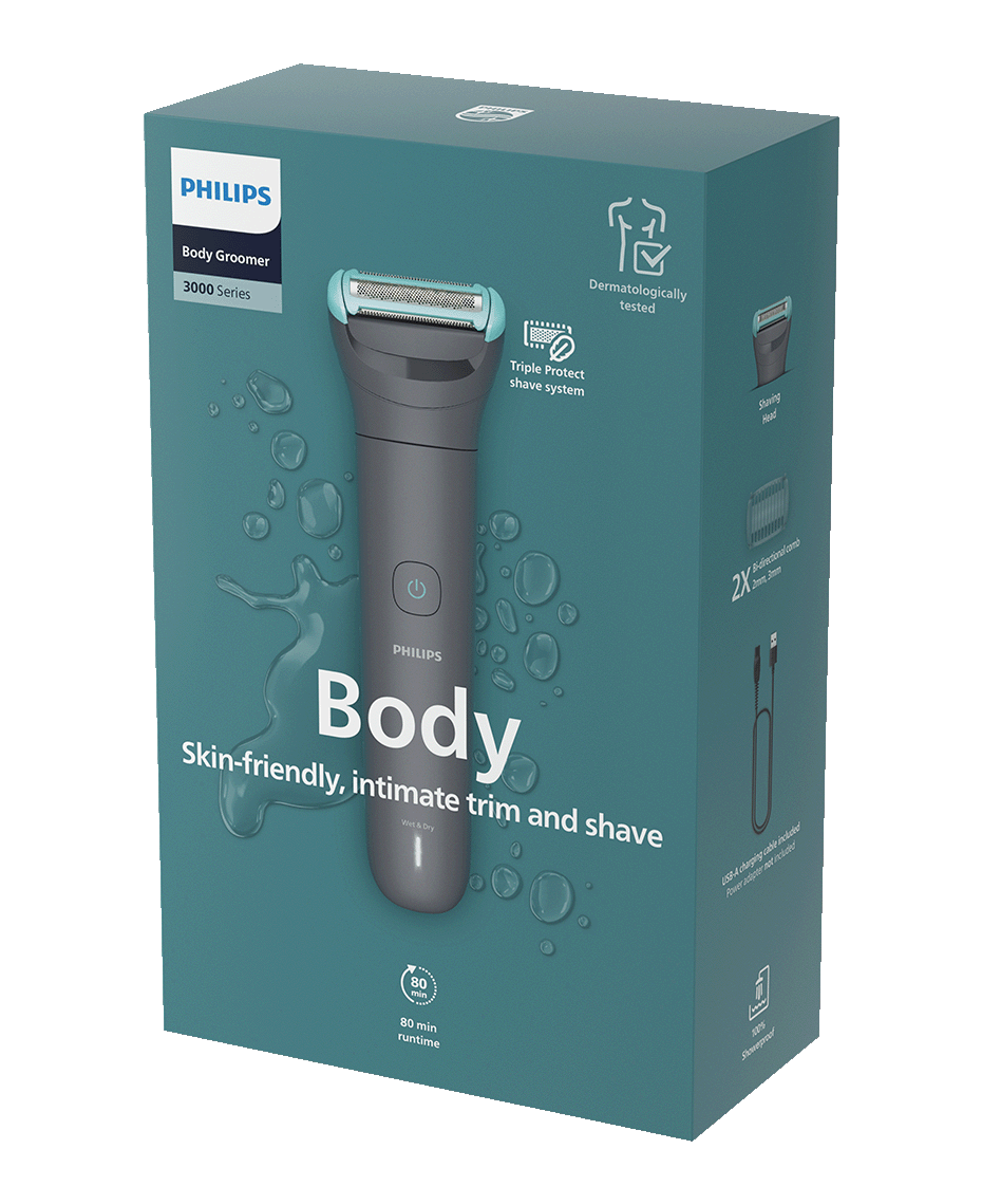 Philips | Series 3000 Waterproof Body Groomer | Shaver Shop