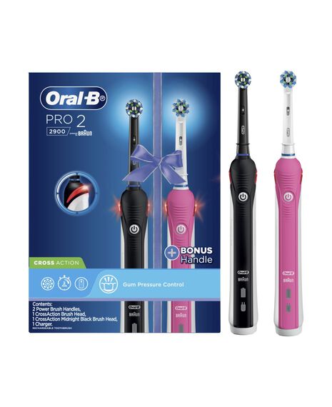 Oral-B | Pro 2 2000 Electric Toothbrush with 2 Handles | Shaver Shop