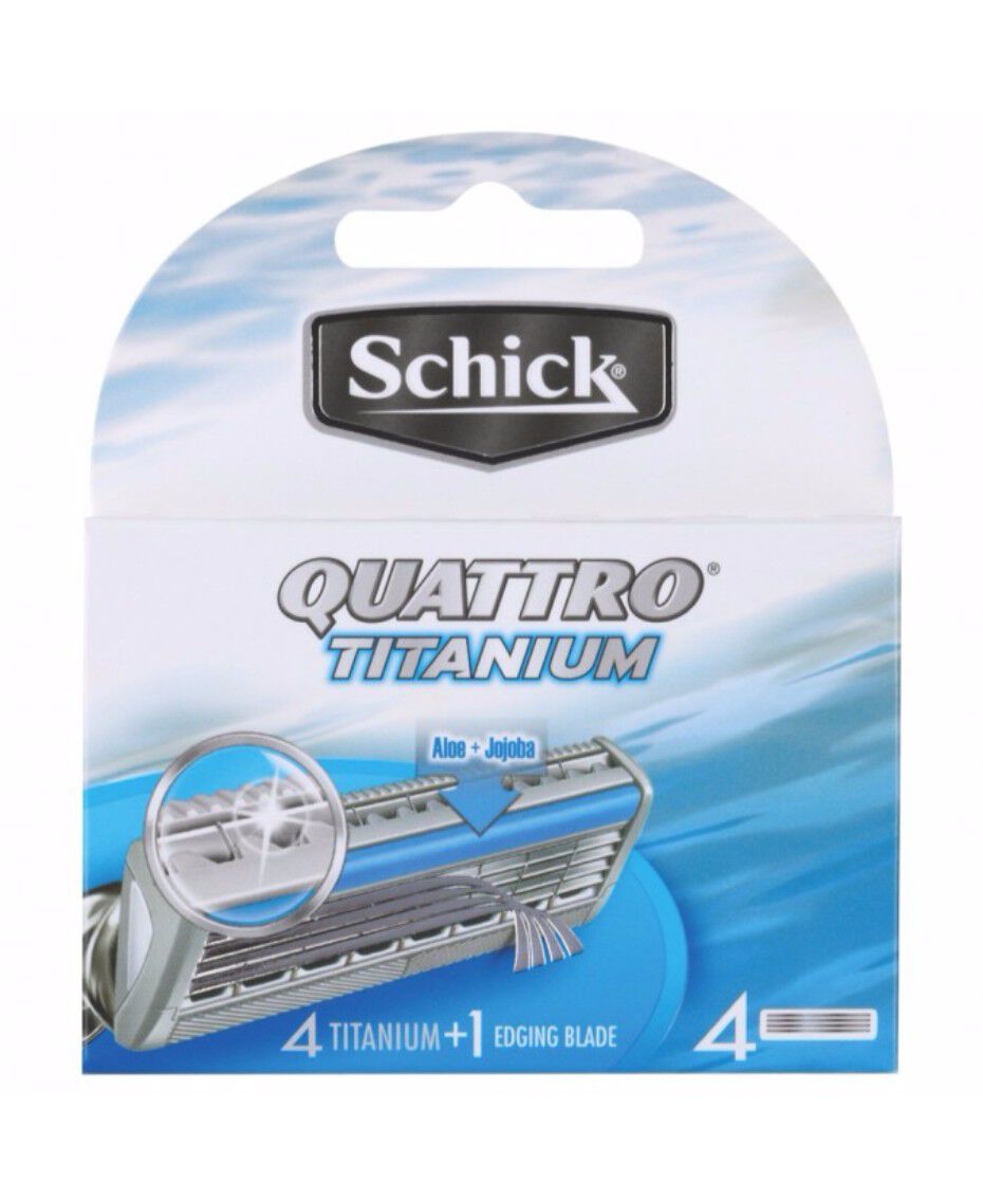 Schick | Quattro Titanium 4 Pack Blades | Shaver Shop