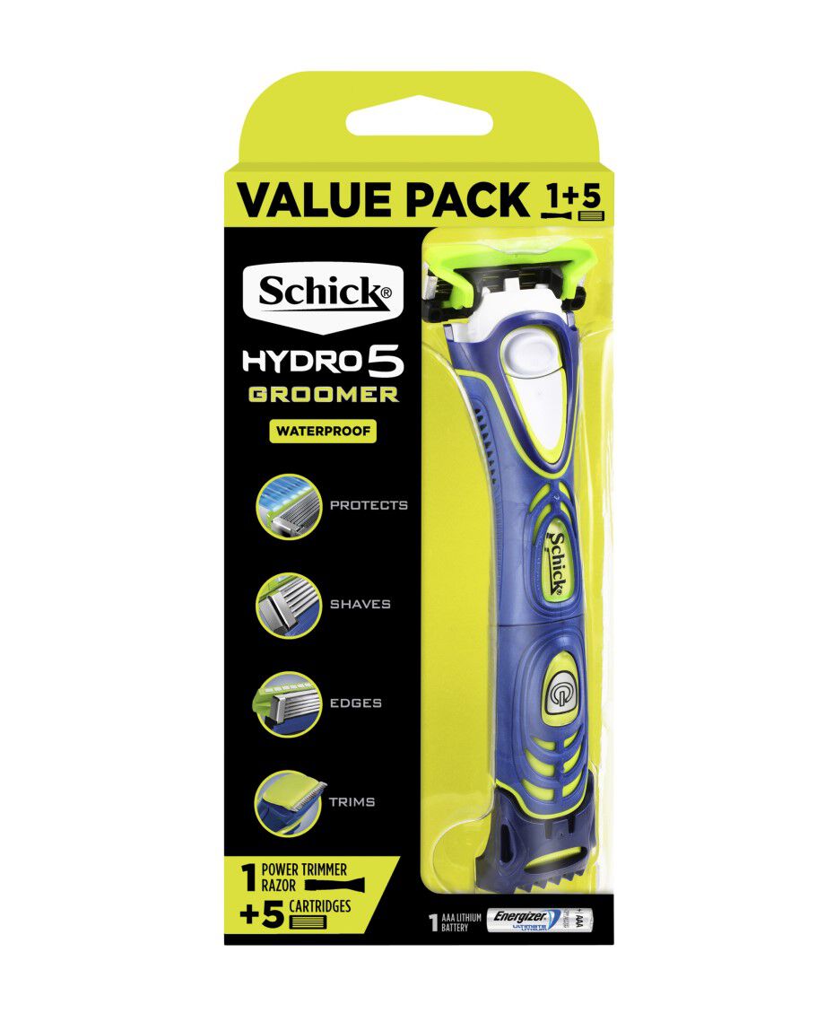 Schick | Hydro 5 Groomer with Blades Refill 5 Pack | Shaver Shop