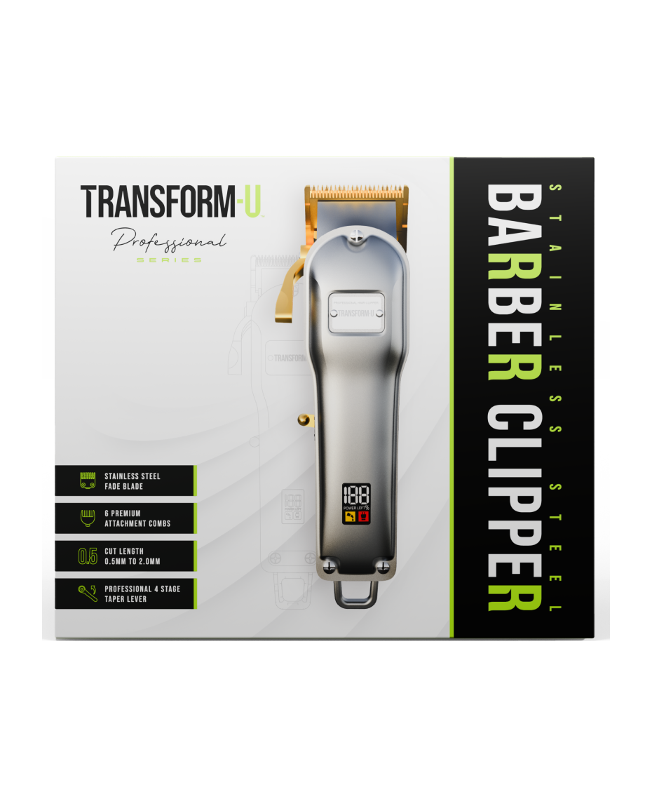TRANSFORM-U | Stainless Steel Barber Hair Clipper | Shaver Shop