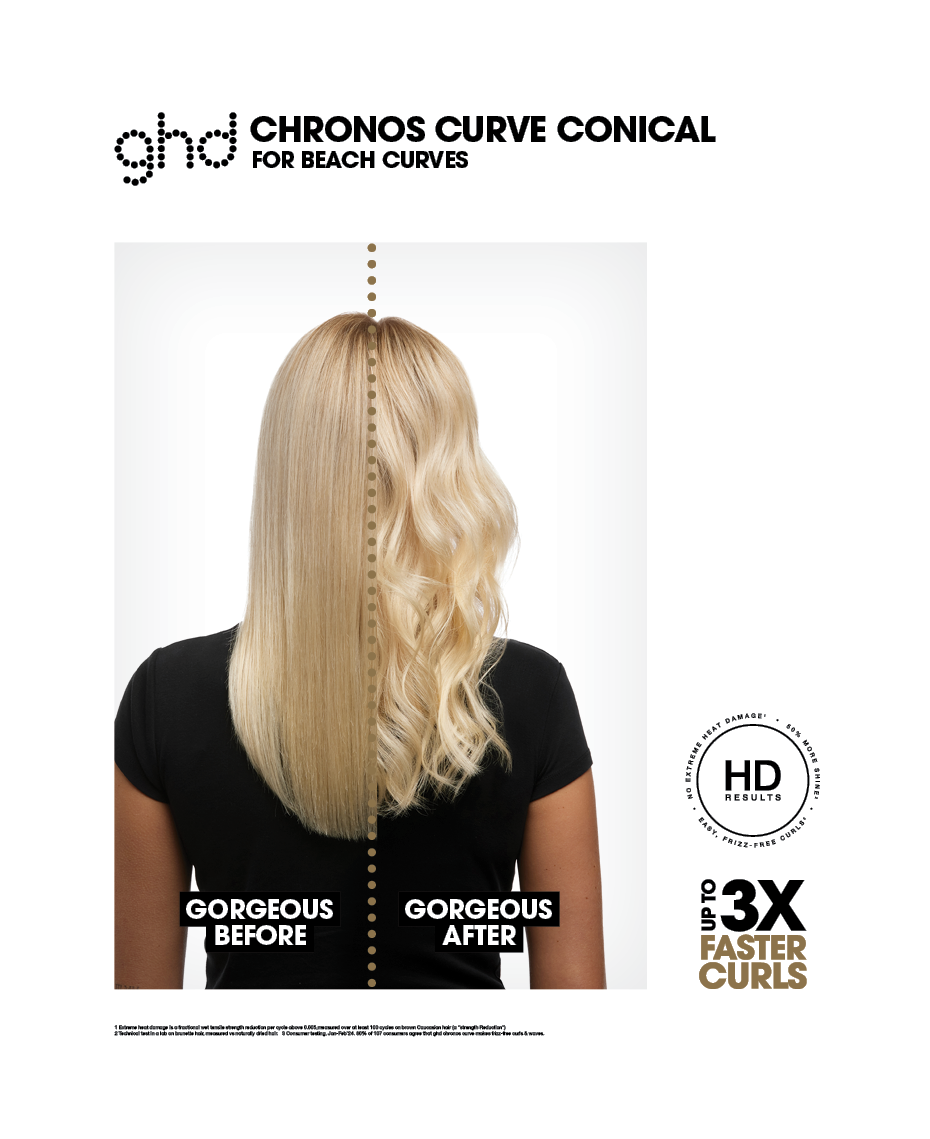 ghd | chronos curve conical wand hair curler | Shaver Shop