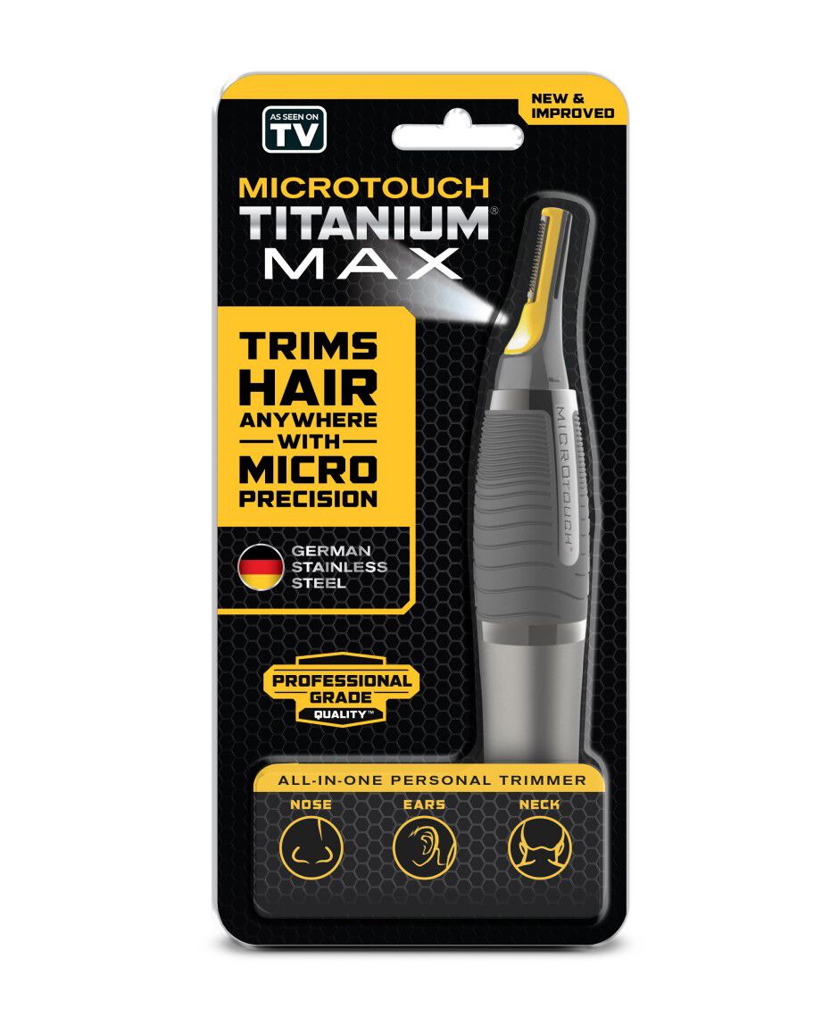 As Seen On TV | MicroTouch Titanium Max Ear & Nose Trimmer | Shaver Shop