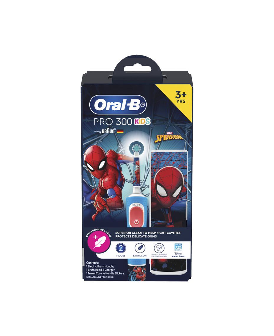 Oral-B | Kids Pro 300 Marvel Spider-Man Electric Toothbrush | Shaver Shop