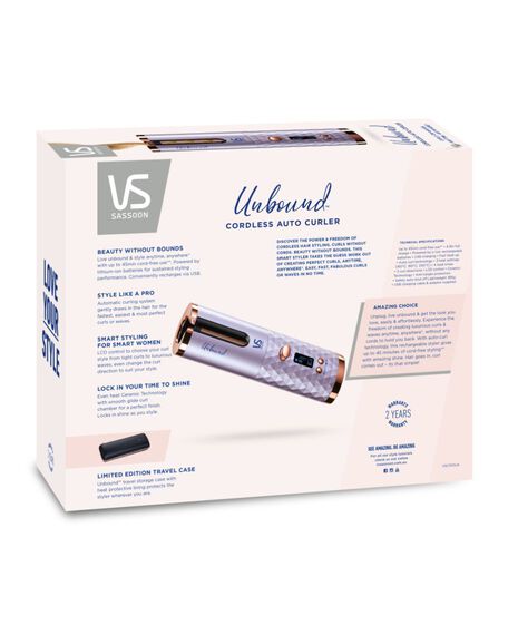 VS Sassoon | Unbound Cordless Auto Curler | Shaver Shop