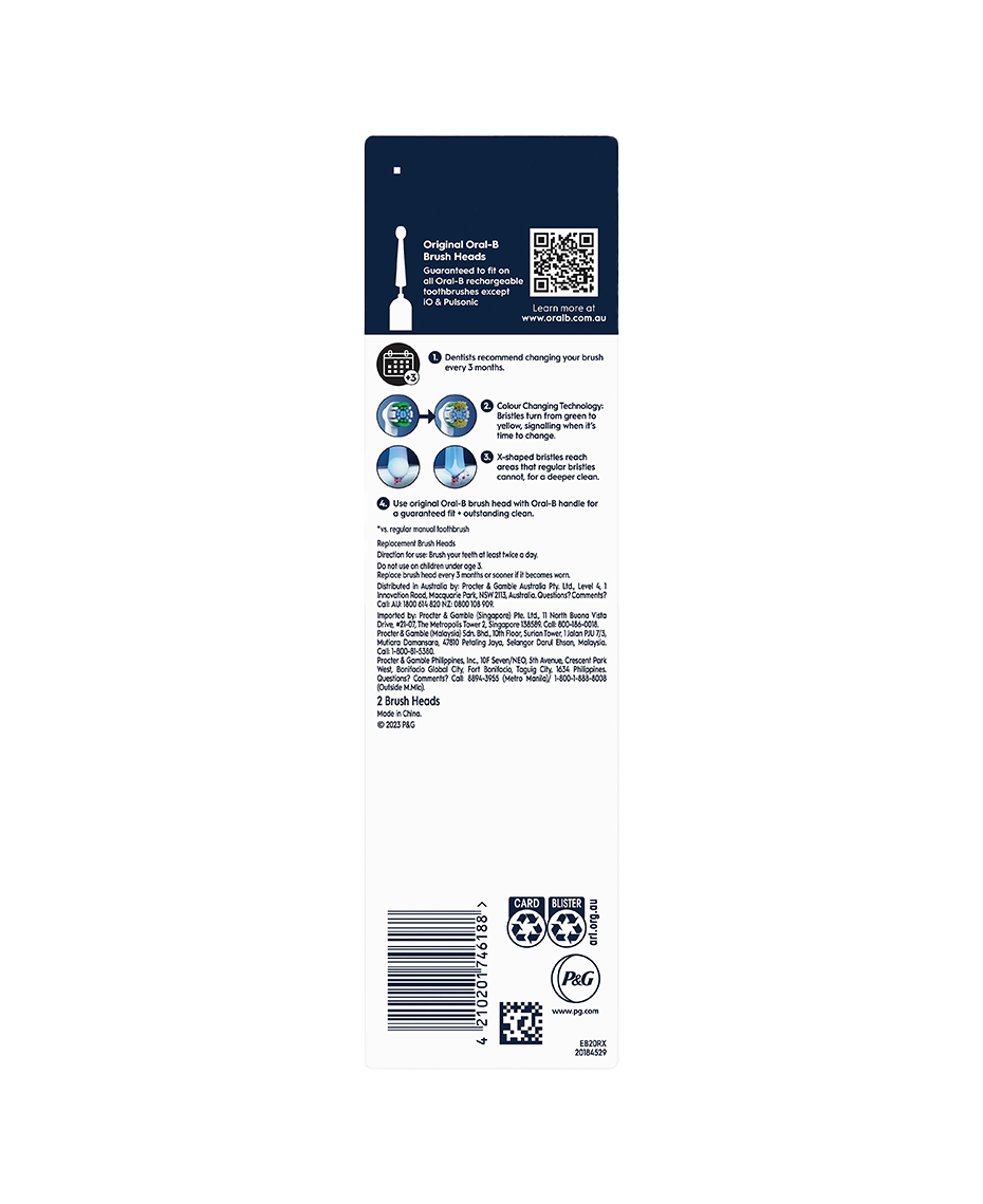 Oral-B | Everyday Clean Brush Head Refills 2 Pack | Shaver Shop
