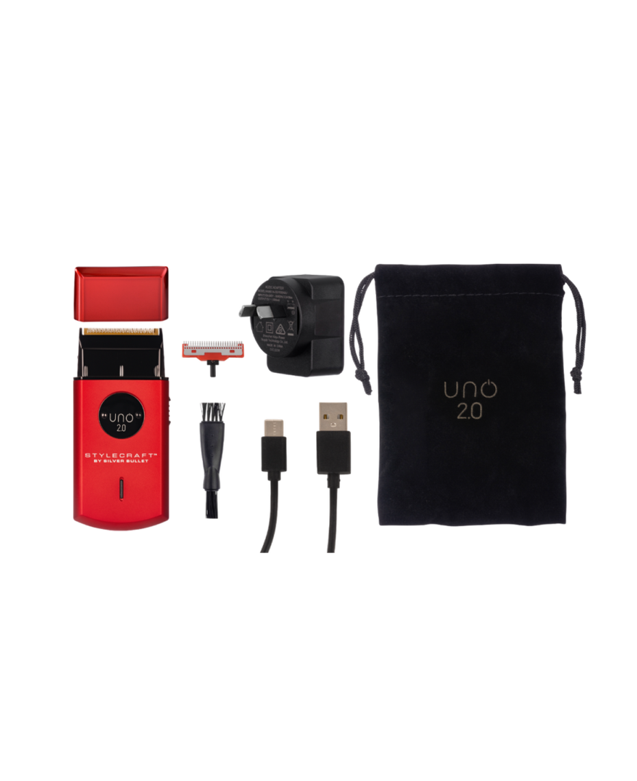 Silver Bullet | Uno Single Foil Shaver - Red | Shaver Shop