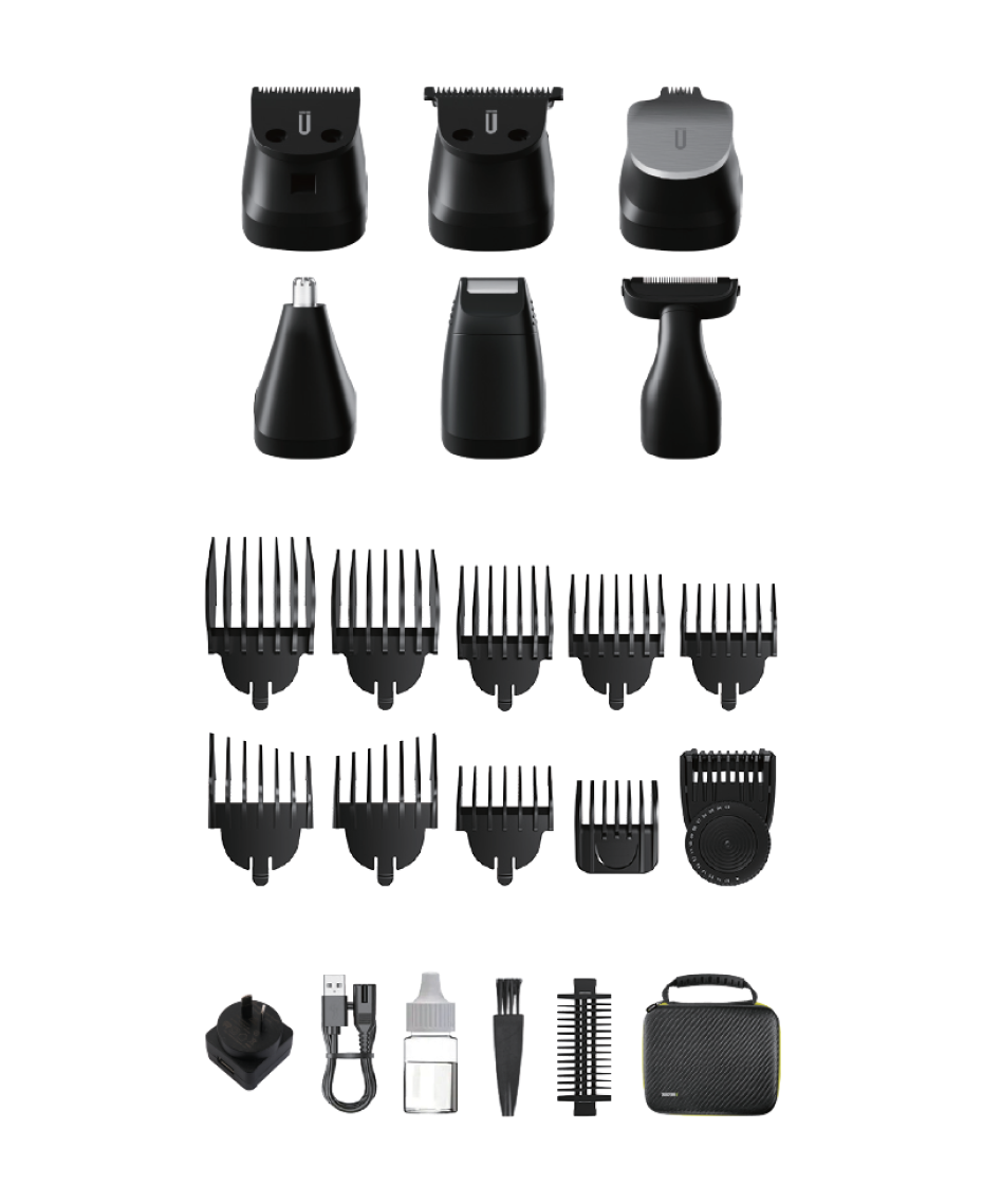 TRANSFORM-U | Stainless Steel sUper-close+ Trimmer - Silver | Shaver Shop