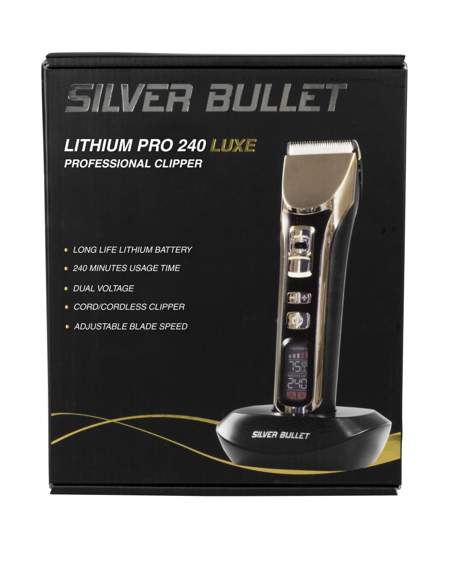 Silver Bullet | Lithium Pro 240 Luxe Hair Clipper | Shaver Shop