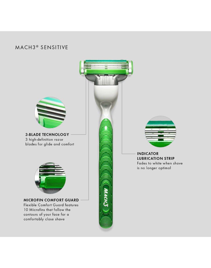 Gillette | Mach 3 Sensitive Razor | Shaver Shop