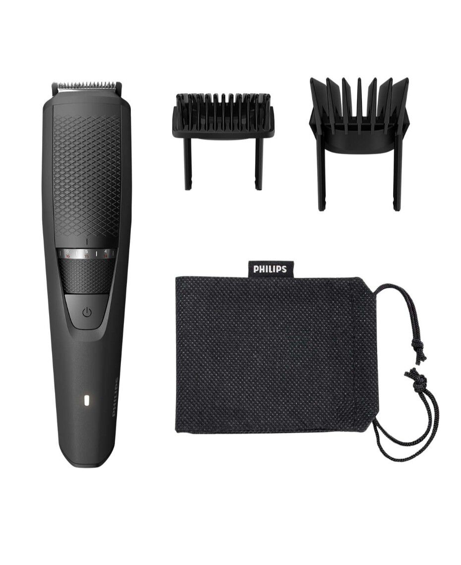 Philips | Series 3000 Beard Trimmer with Guide Combs and Travel Pouch ...