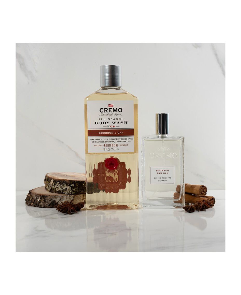 Cremo | Bourbon & Oak Gift Set with Body Wash 473mL & EDT 100mL ...