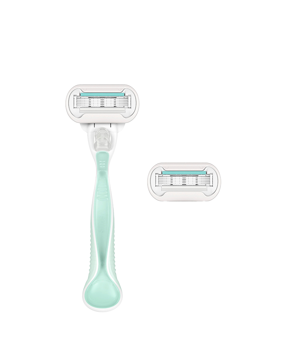 Gillette Venus | Deluxe Smooth Sensitive Razor with 2 Blades Refill ...