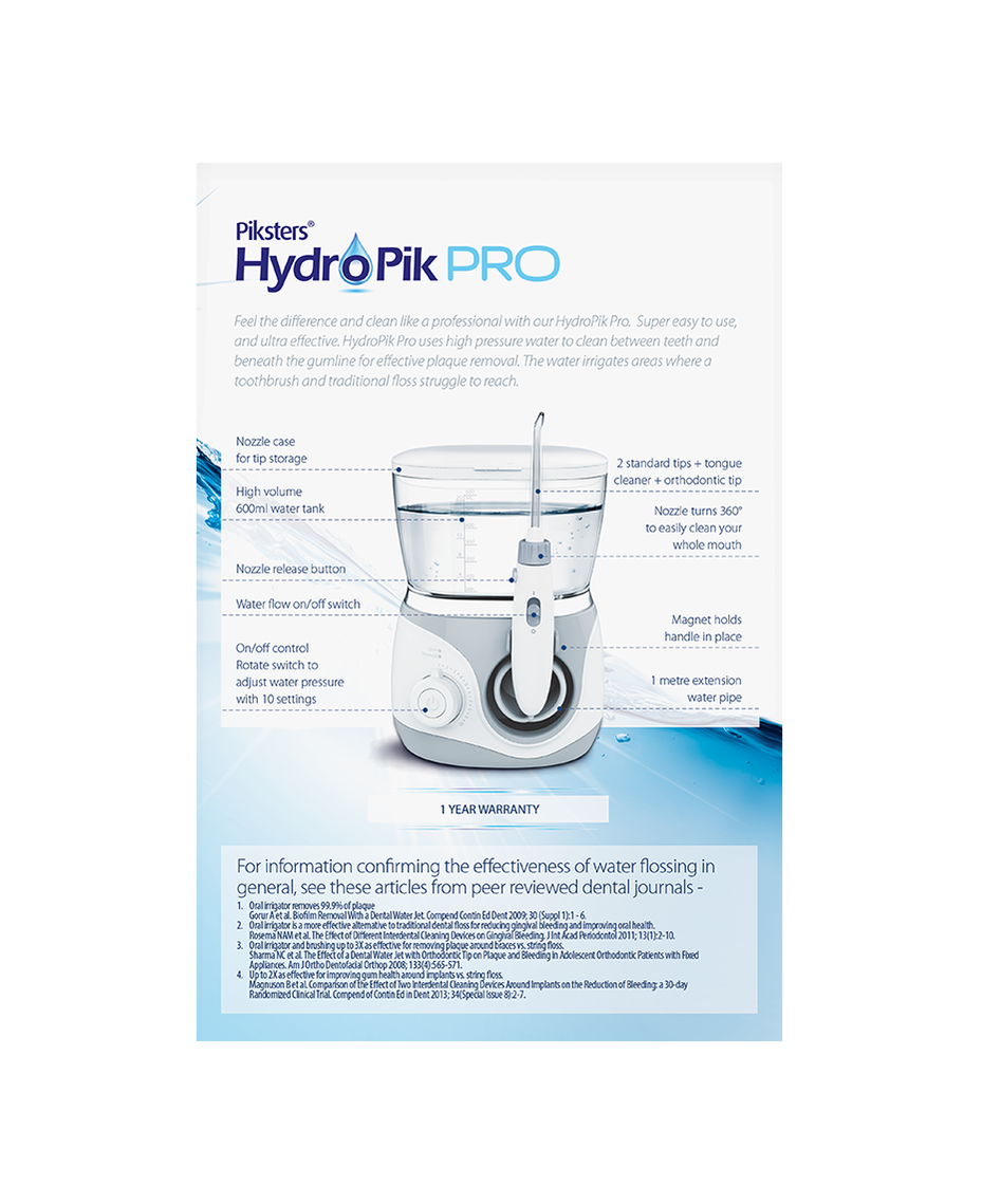 Piksters | HydroPik PRO Water Flosser | Shaver Shop