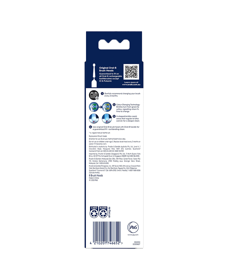 Oral-B | Everyday Clean Brush Head Refills 8 Pack | Shaver Shop
