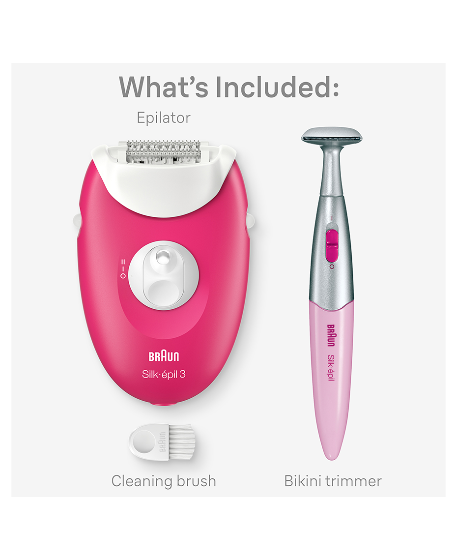 Braun | Silk-épil 3 Corded Epilator with Bikini Trimmer | Shaver Shop