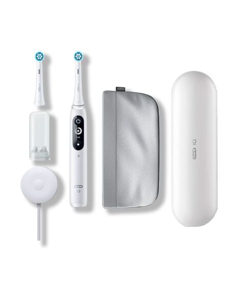 Oral-B | iO7 Electric Toothbrush with Travel Case - White with Bonus ...