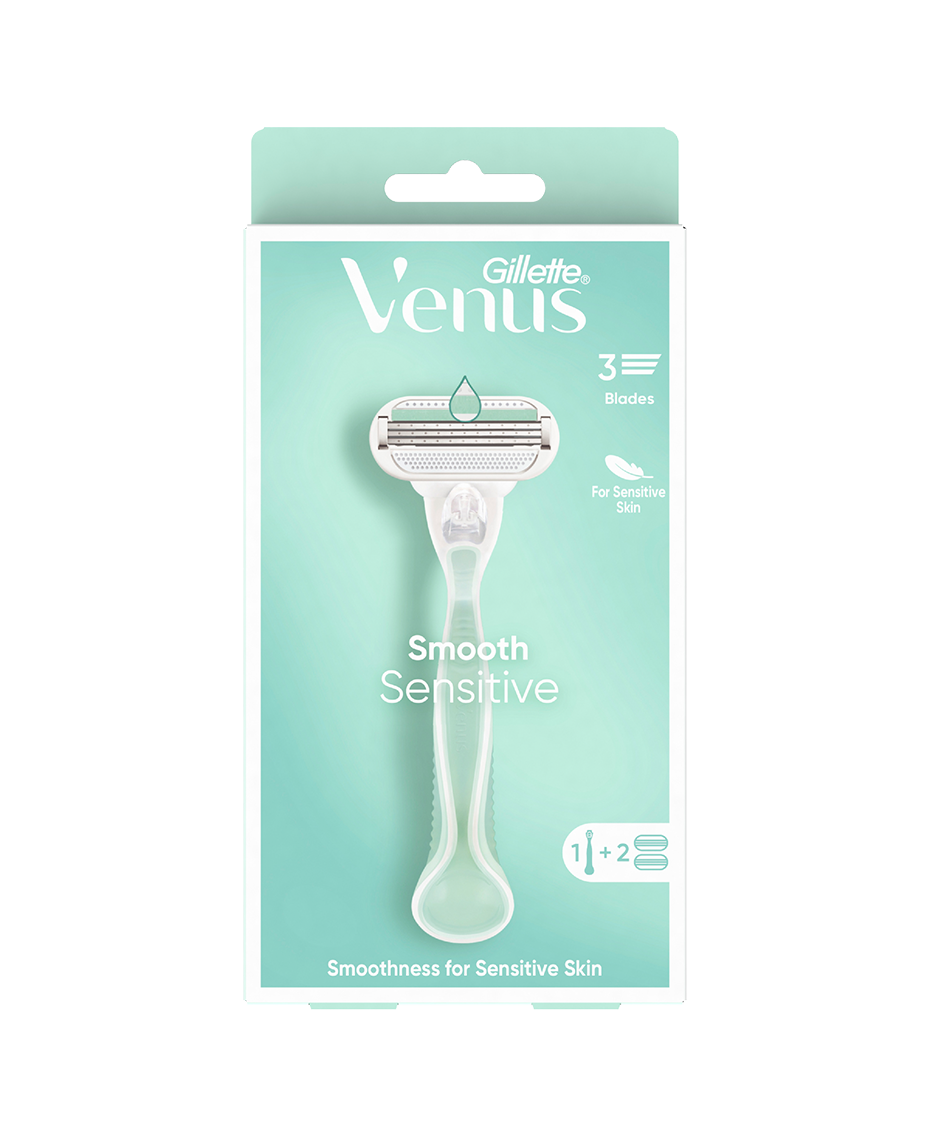 Gillette Venus | Smooth Sensitive Razor with 2 Blades Refill | Shaver Shop