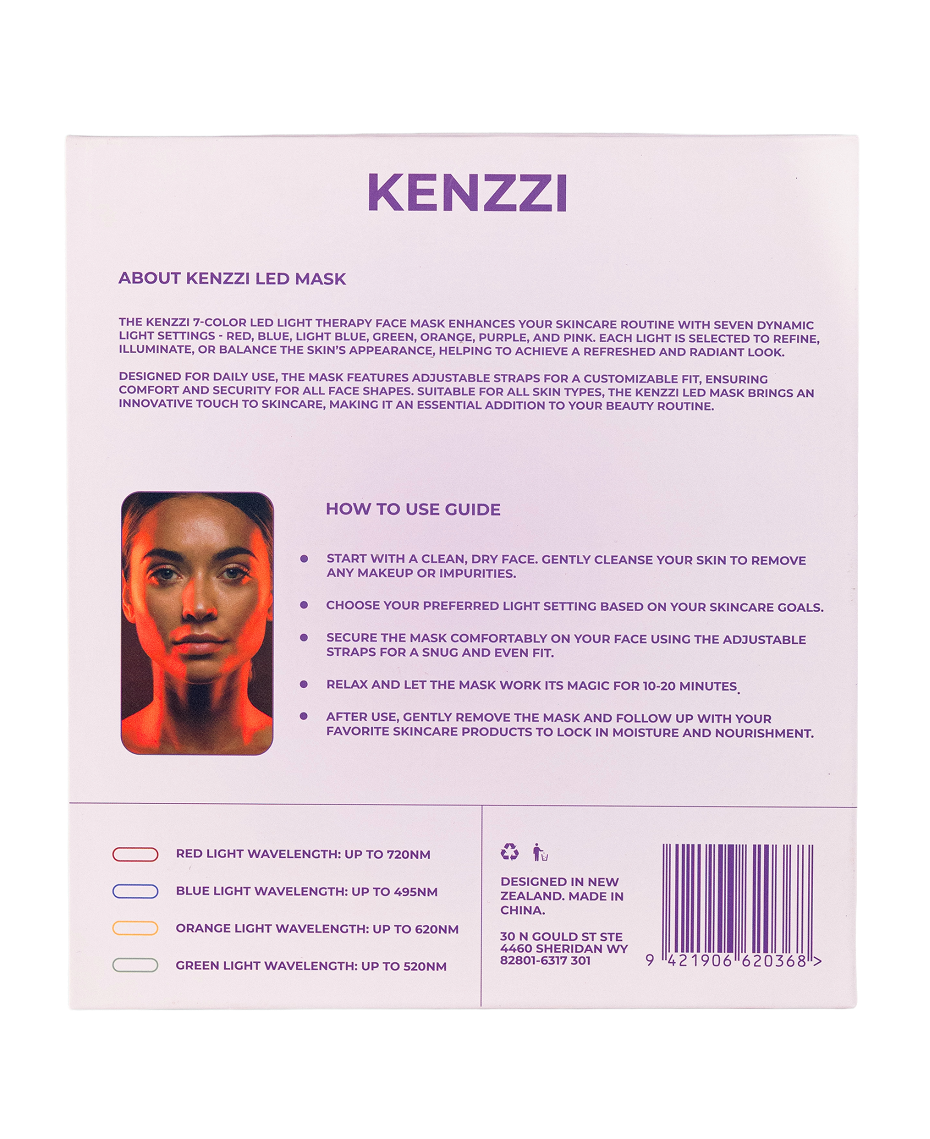 KENZZI | LED Face Mask | Shaver Shop