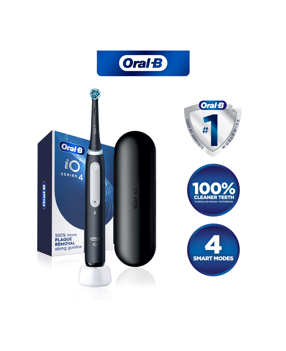 Oral-B | iO4 Electric Toothbrush - Black | Shaver Shop