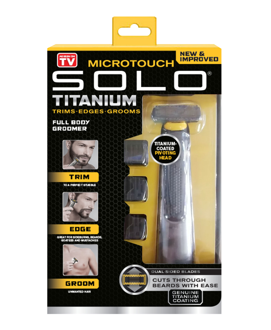 As Seen On TV | MicroTouch Solo Titanium Face & Body Trimmer | Shaver Shop