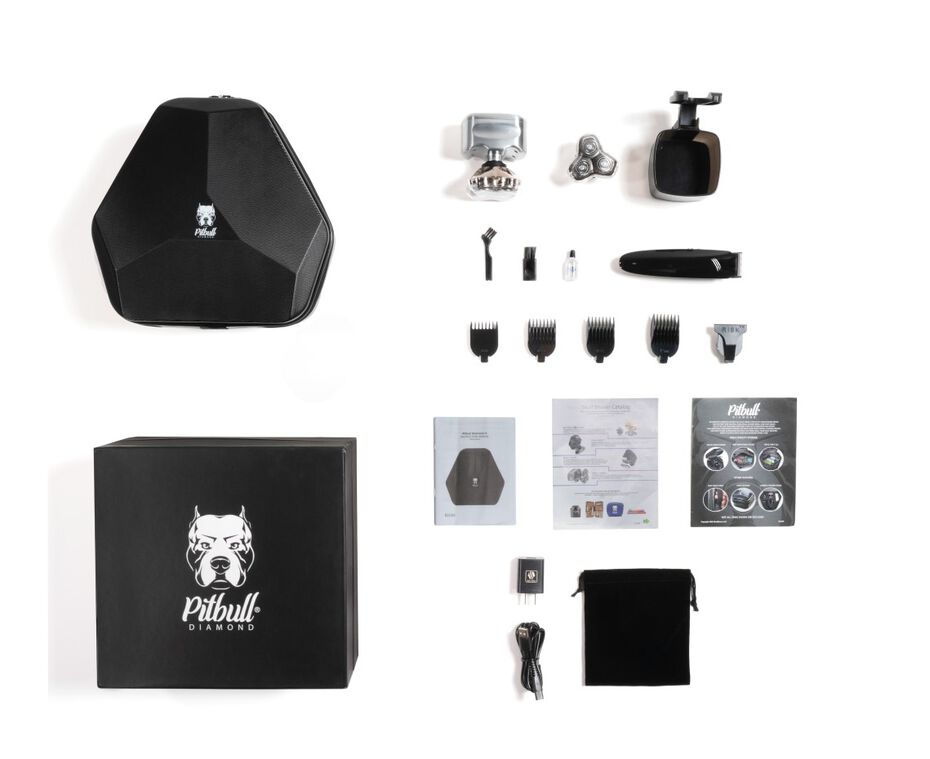 Skull Shaver | Pitbull Diamond PRO Head Shaver with Baby Beast Trimmer ...