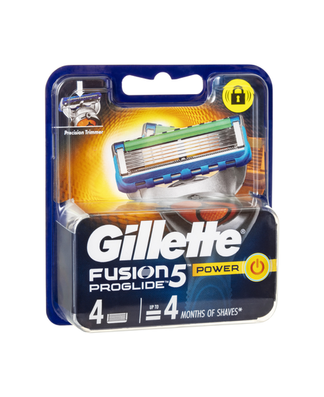 Gillette | Fusion5 ProGlide Power Blades Refill 4 Pack | Shaver Shop
