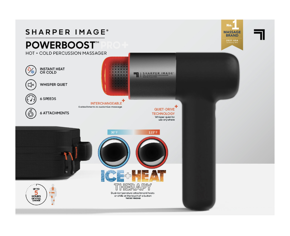 Sharper Image Powerboost™ Hot And Cold Percussion Massage Gun Shaver Shop