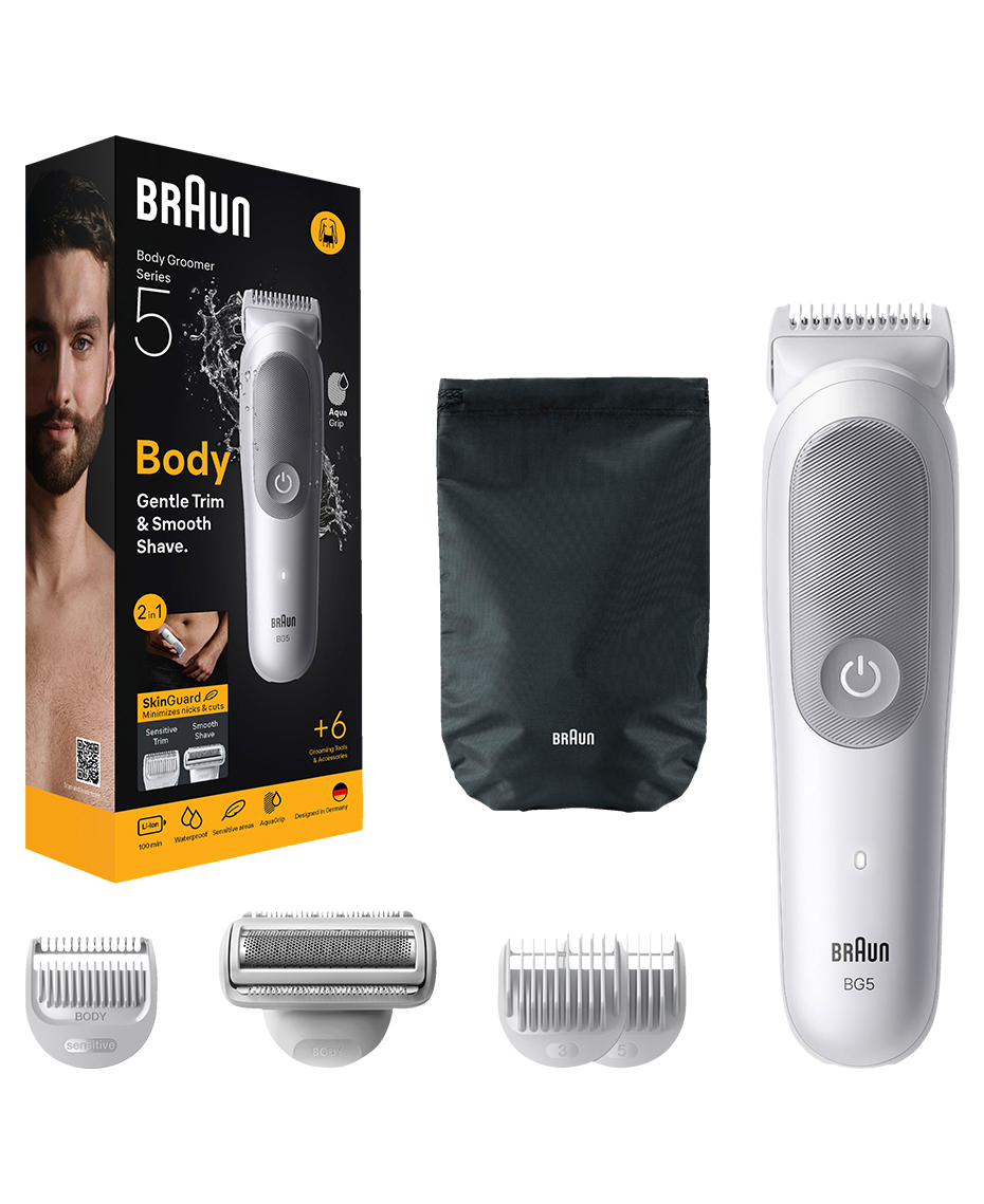 Braun | Series 5 Waterproof Body Groomer with 6 Grooming Tools ...
