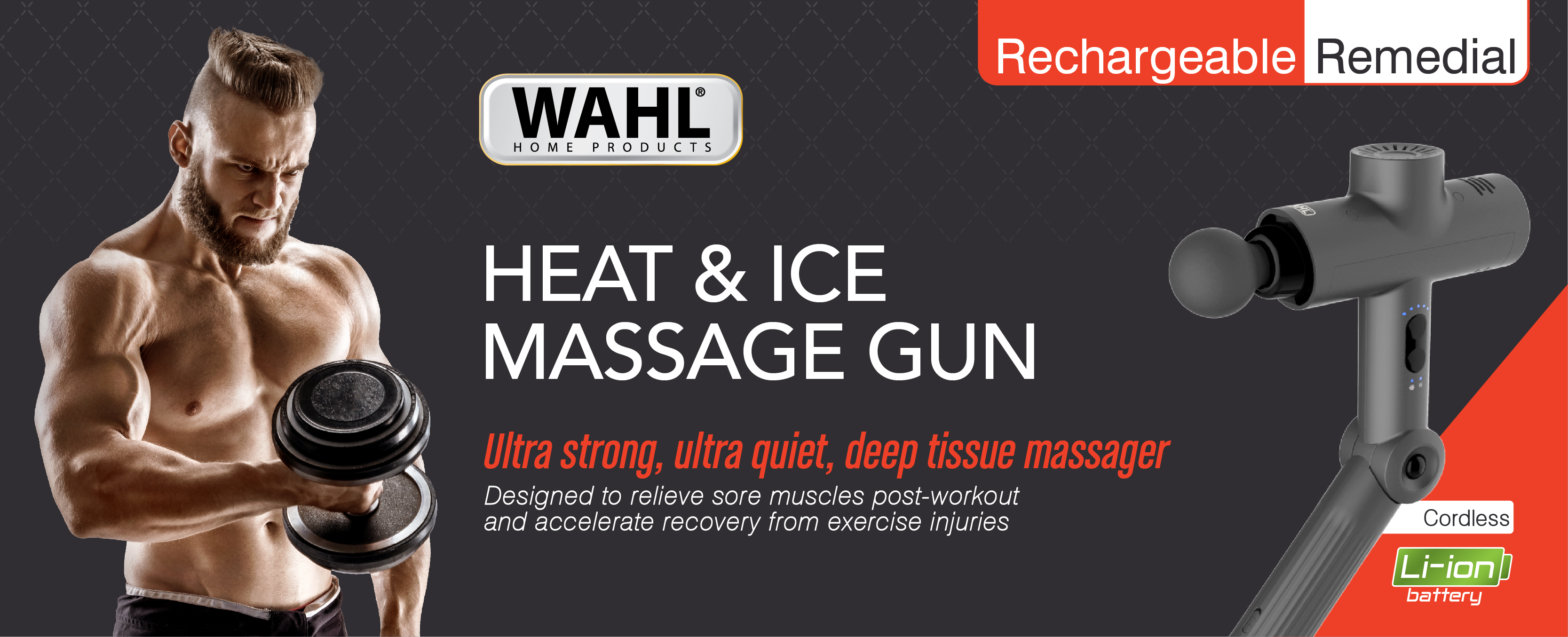 Wahl | Heat & Ice Massage Gun | Shaver Shop